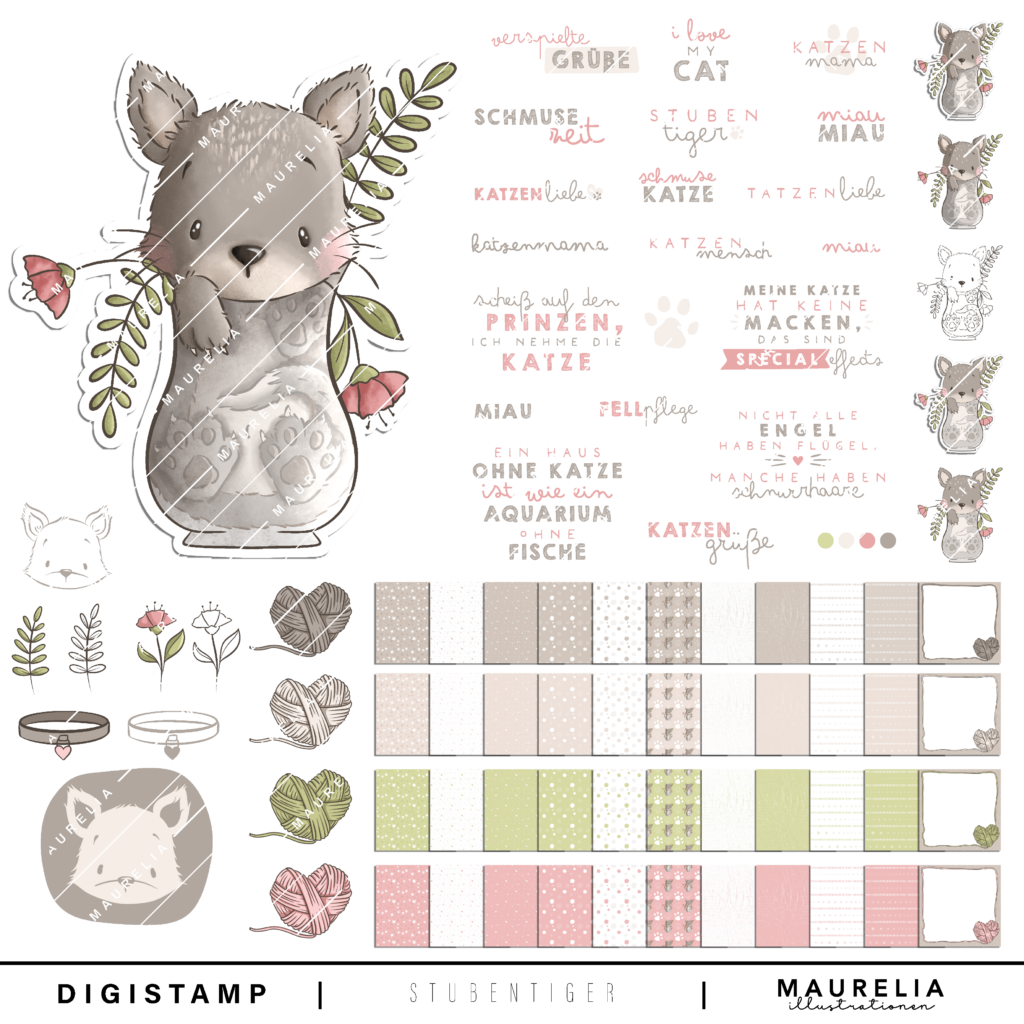 Stubentiger - DigiStamp | Katzenliebhaber | MAURELIA